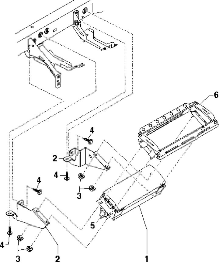 Removal and installation the front passenger airbag (Audi A4 B7, 2004 ...