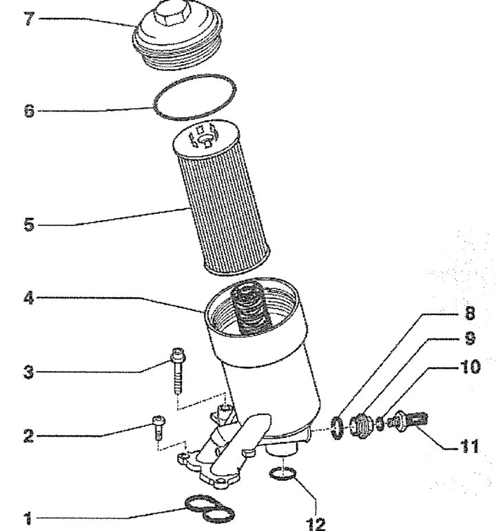 Filter ulja — demontaža i ugradnja (Audi A6 C5 Allroad, 1999-2005 ...
