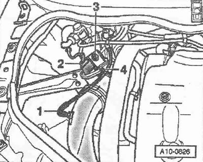 Demontáž a montáž držiaka motora bez krytu držiaka motora (Audi A2 ...