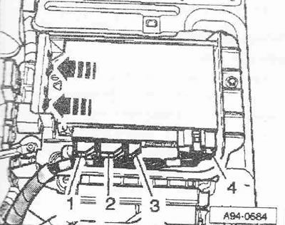 Removal and installation the central control unit of the comfort system ...